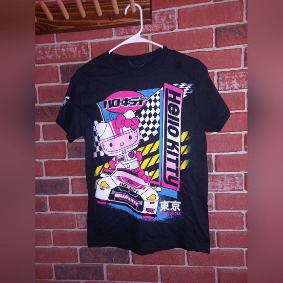 Sanrio | Tops | Hello Kitty Racer Tshirt | Poshmark